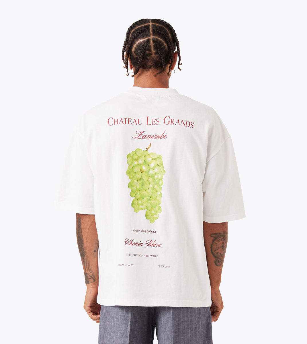 Chateau Les Zanerobe Flow Tee Vintage White – ZANEROBE