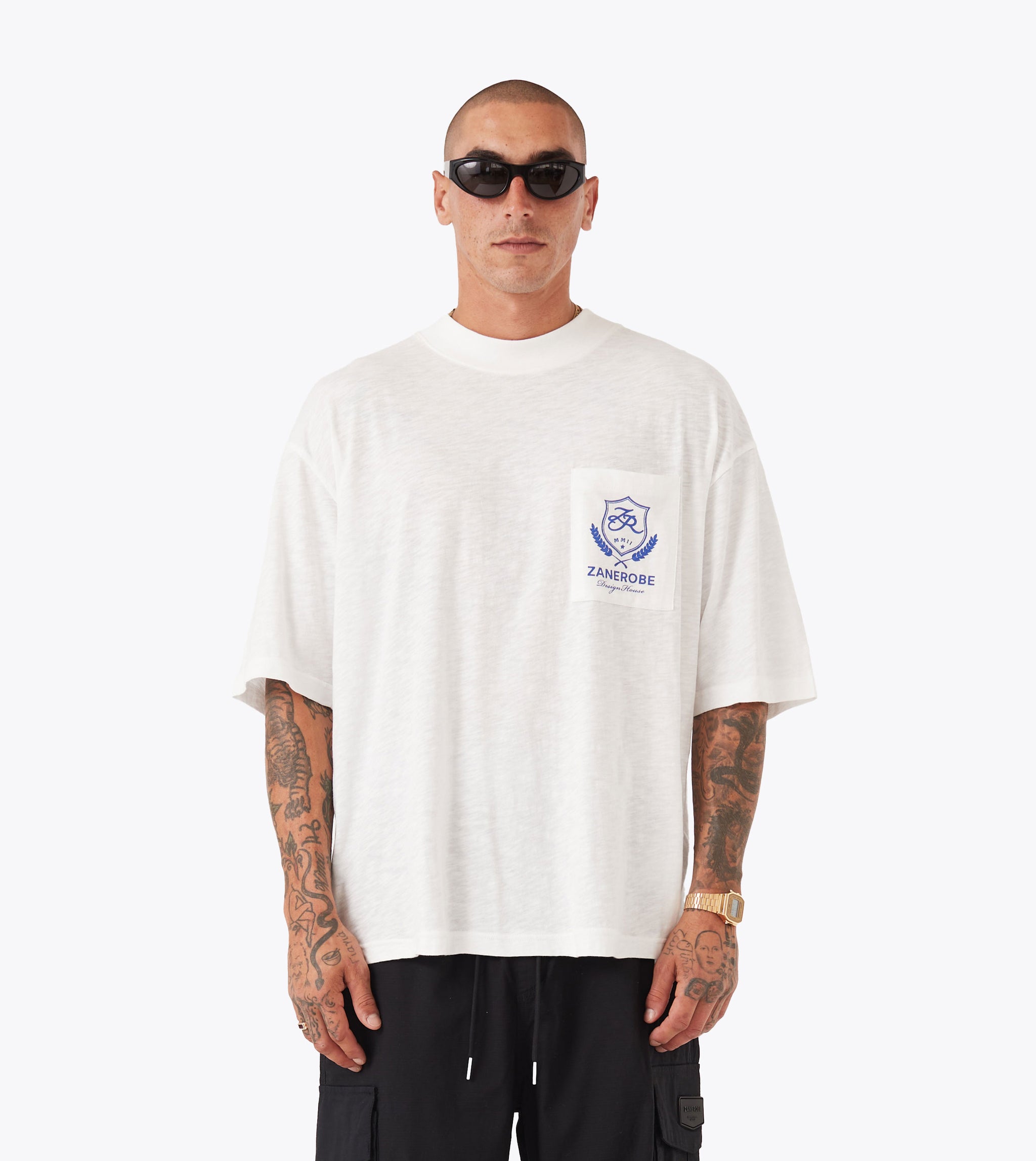 Crest Slub Flow Tee Vintage White