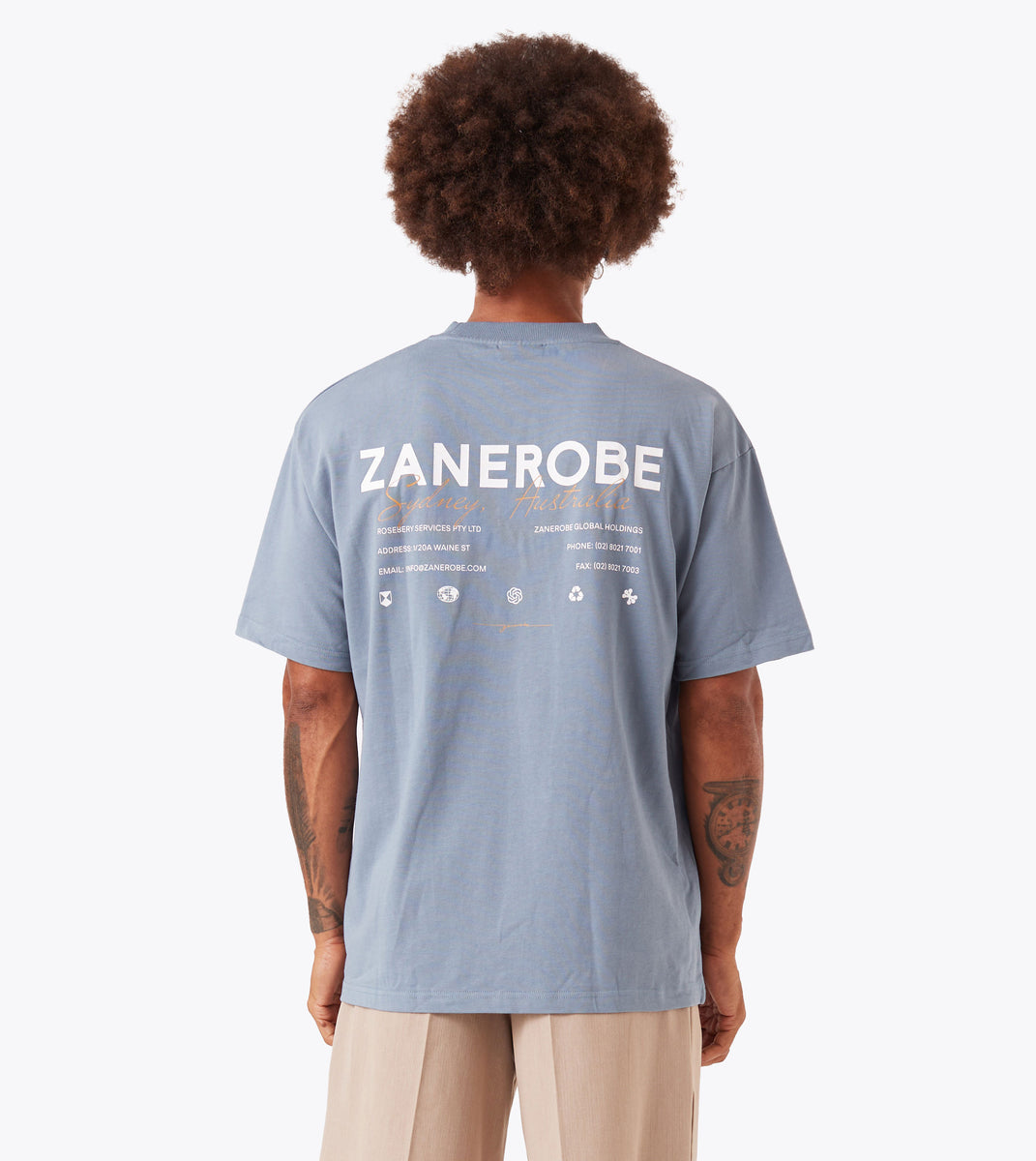 ZR Box Tee Steel – ZANEROBE