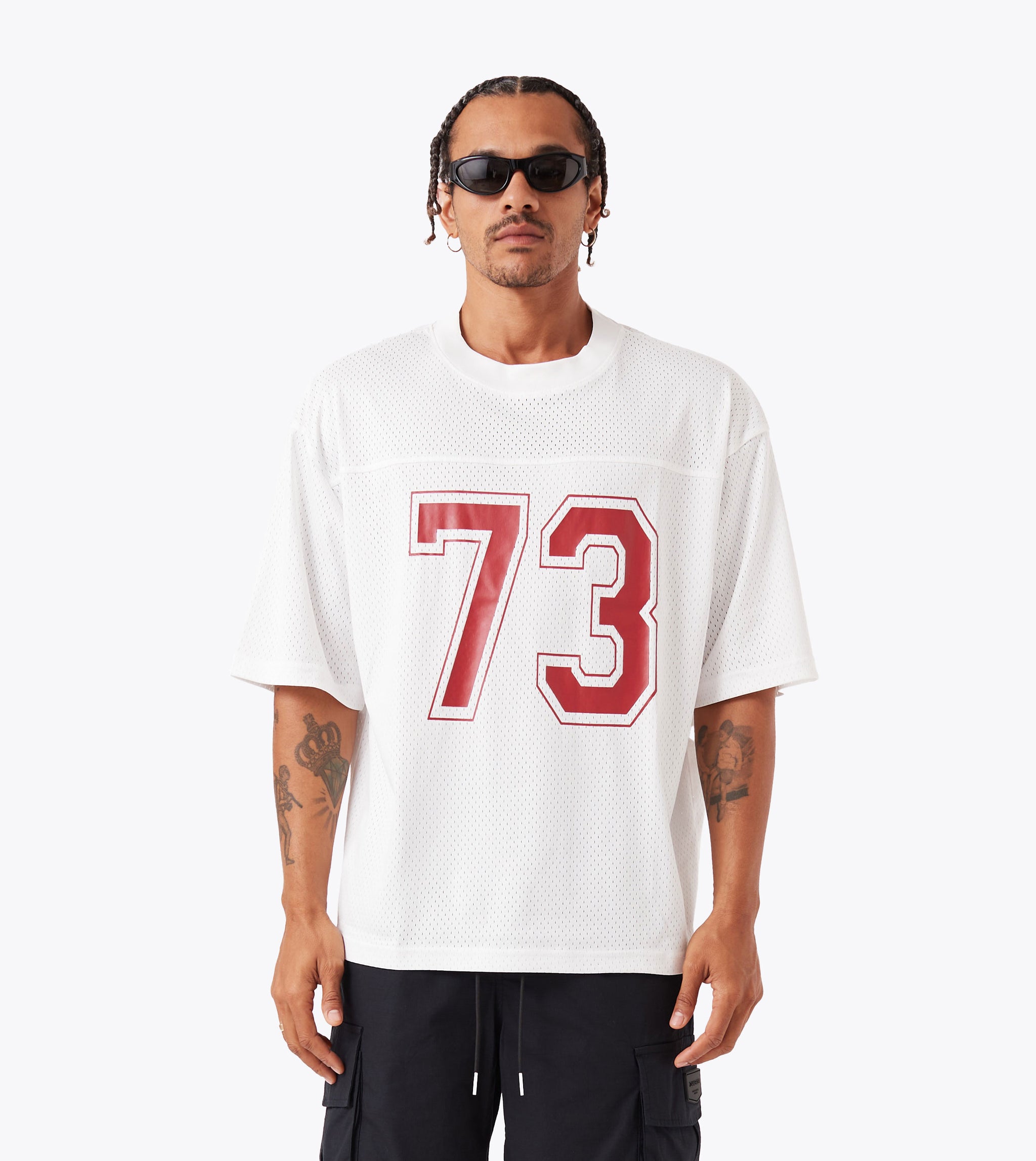 Mesh Flow Tee White