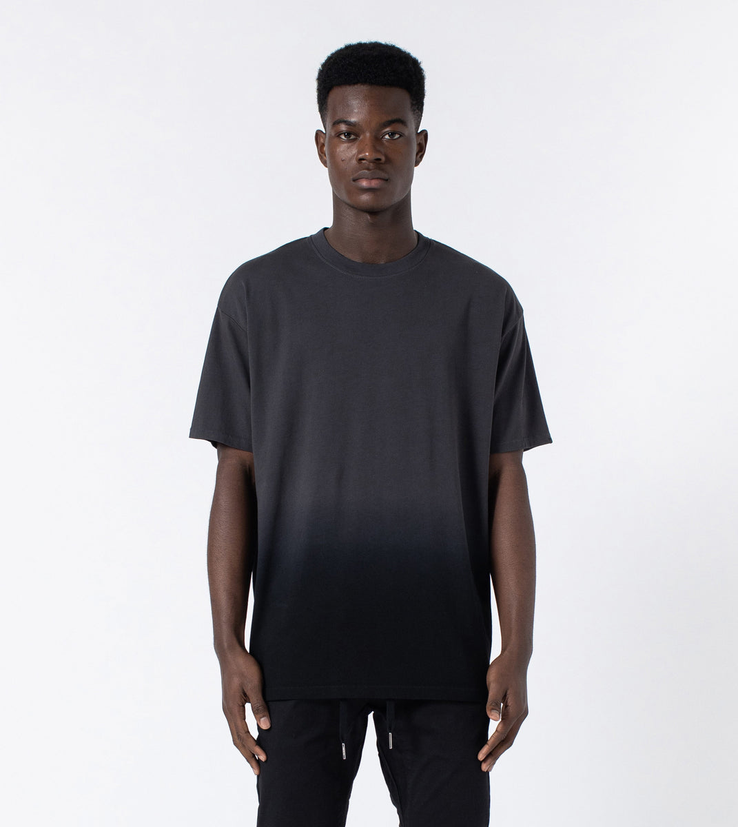 Ombre Box Tee Black/Grey – ZANEROBE