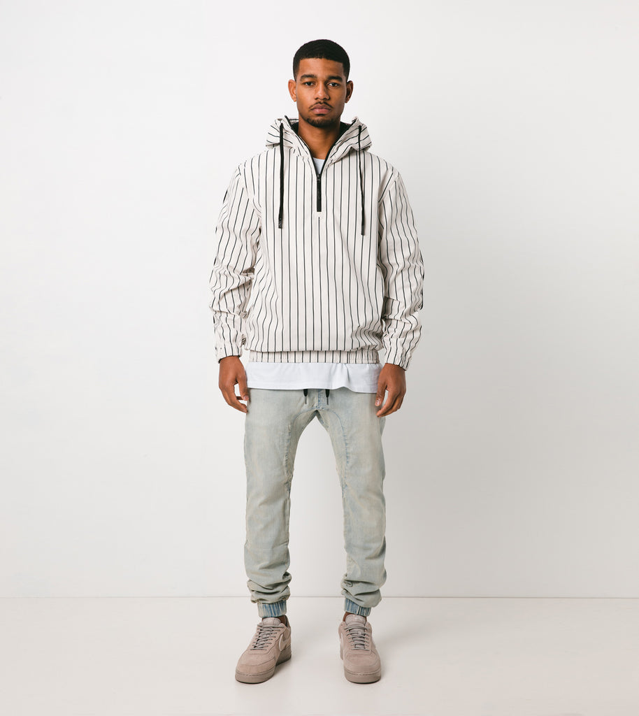 Yeo 1/3 Zip Anorak Shell/Black – ZANEROBE